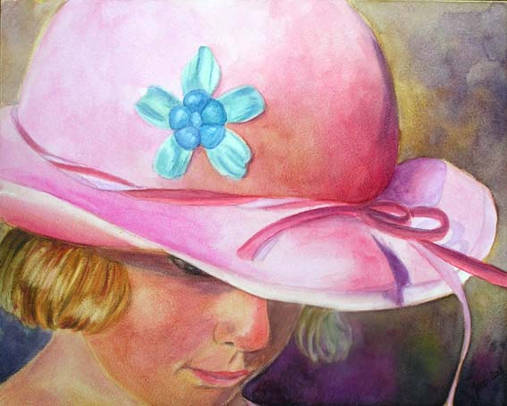 the-pink-hat - Watercolor & Oil Paintings of Roses and Flowers, DVDs ...