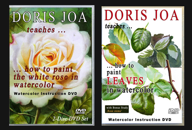 Watercolor DVDs by Doris Joa - Watercolor & Oil Paintings of Roses and ...