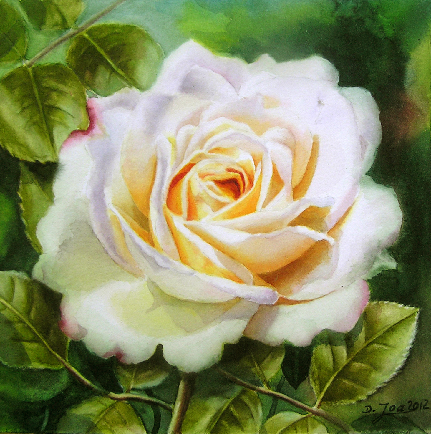OLYMPUS DIGITAL CAMERA - Watercolor & Oil Paintings of Roses and ...
