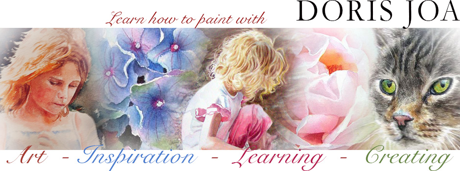 Learn how to paint with Doris Joa - Watercolor & Oil Paintings of Roses ...