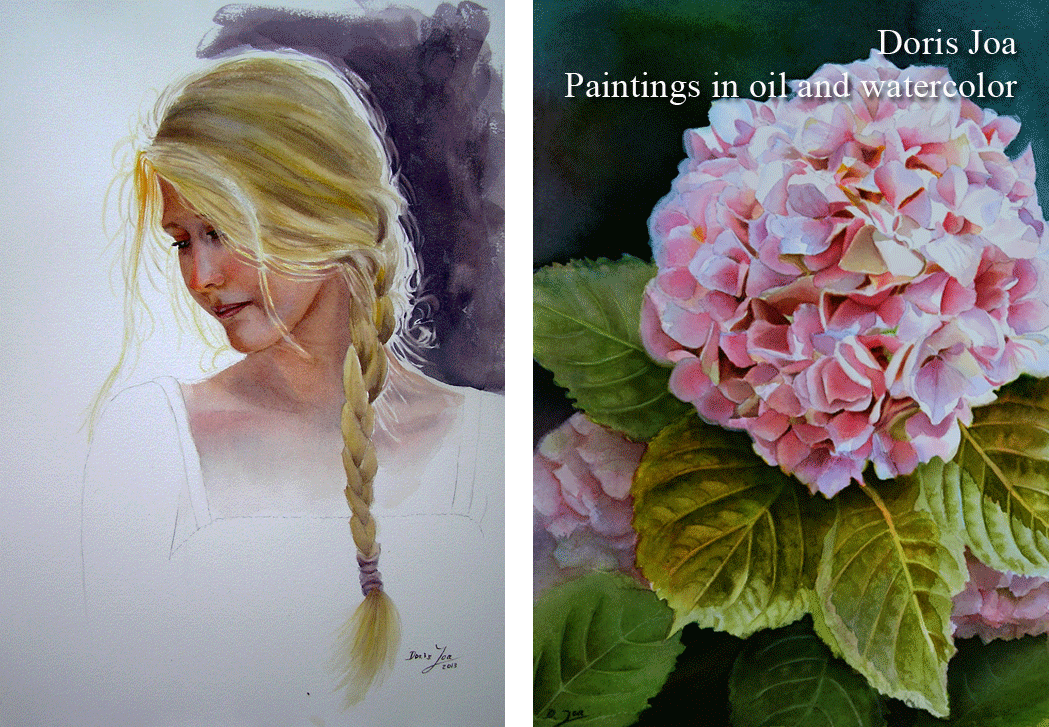 The Art of Doris Joa - Watercolor & Oil Paintings of Roses and Flowers ...