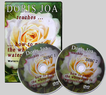 Watercolor DVD by Doris Joa - Watercolor & Oil Paintings of Roses and ...