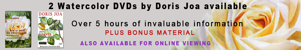 Watercolor DVDs by Doris Joa - Watercolor & Oil Paintings of Roses and ...
