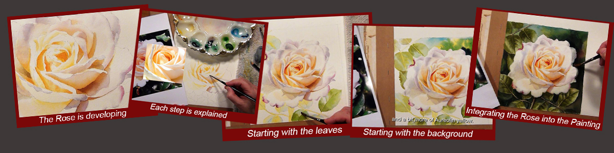 How to paint roses in watercolor by Doris Joa - Watercolor & Oil ...
